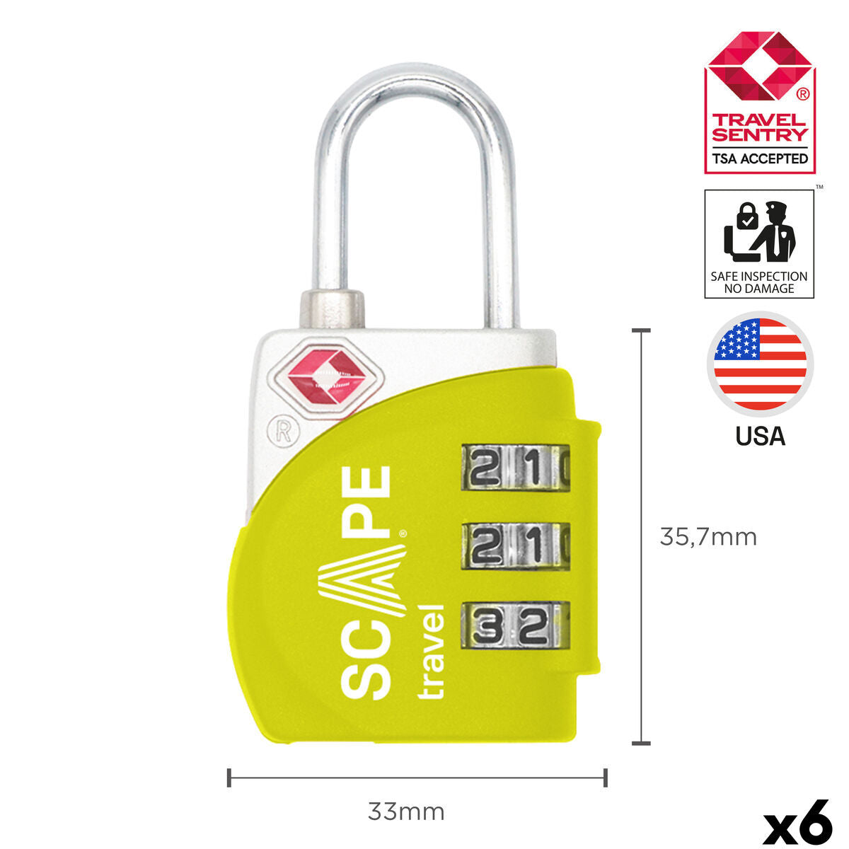Combination padlock Scape Travel – YES SHOP ONLINE