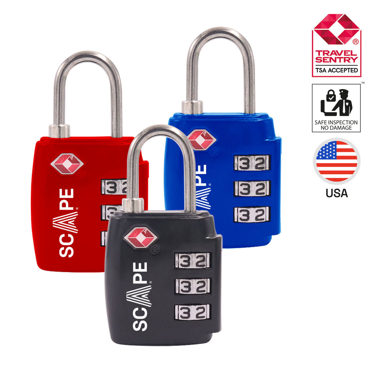 Combination padlock Scape Travel – YES SHOP ONLINE