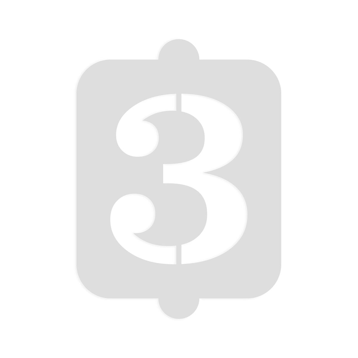 Cake stencil Algon Number 3 36 Units – YES SHOP ONLINE